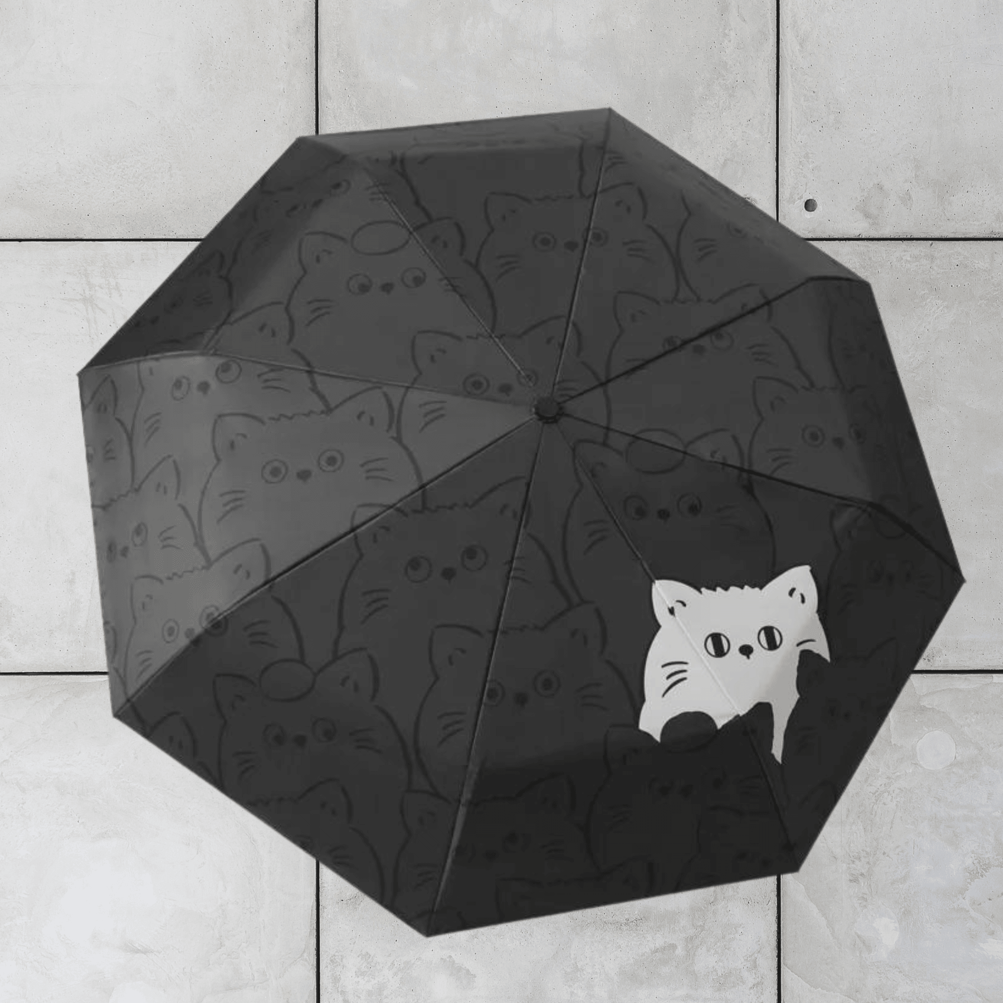 Black Cat Umbrella | Charming Black Cat Umbrella | Feline Fancy